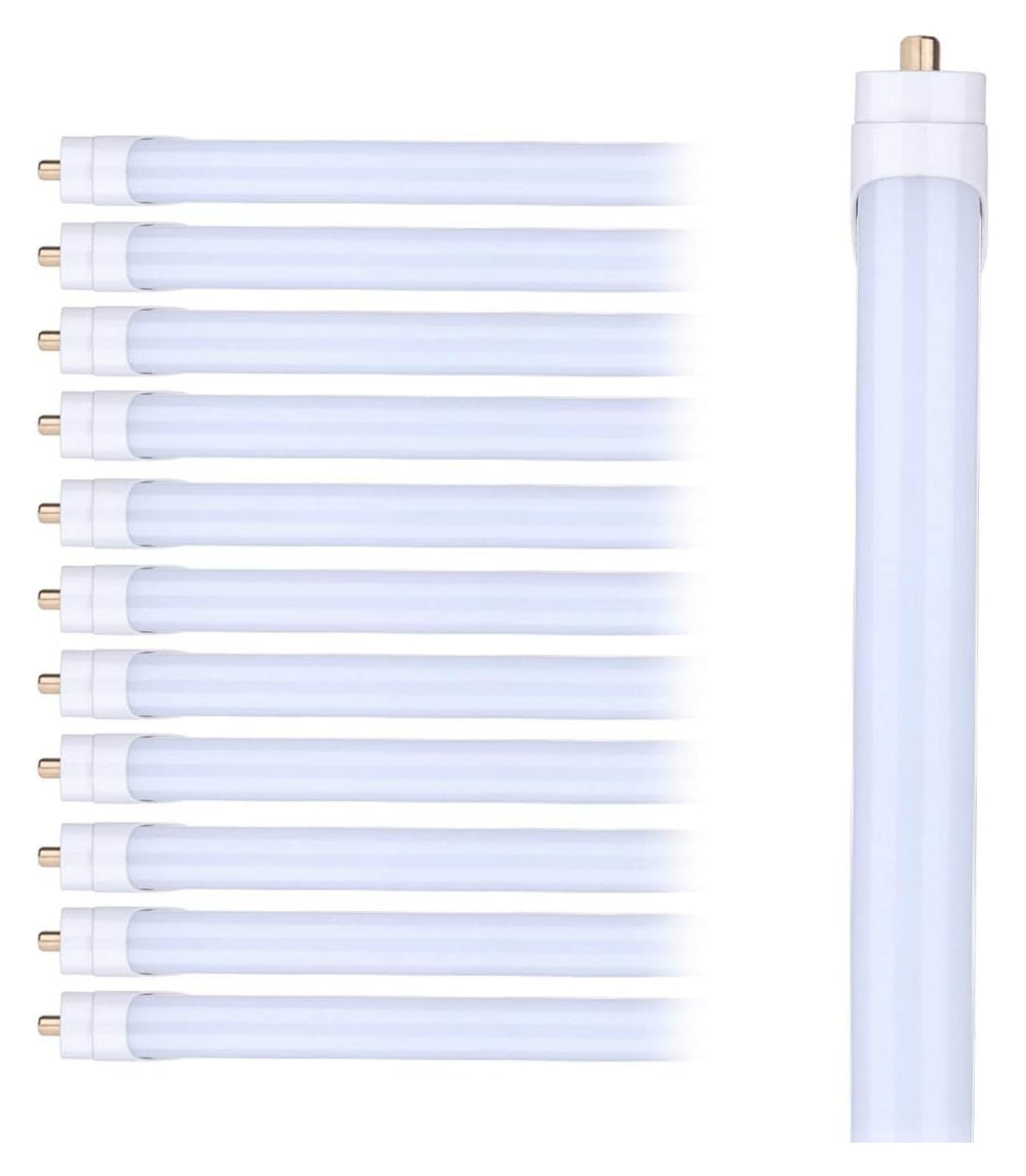 8FT LED Bulbs, FA8 Single Pin LED Shop Light, 45 Watts, 5000K Daylight ...