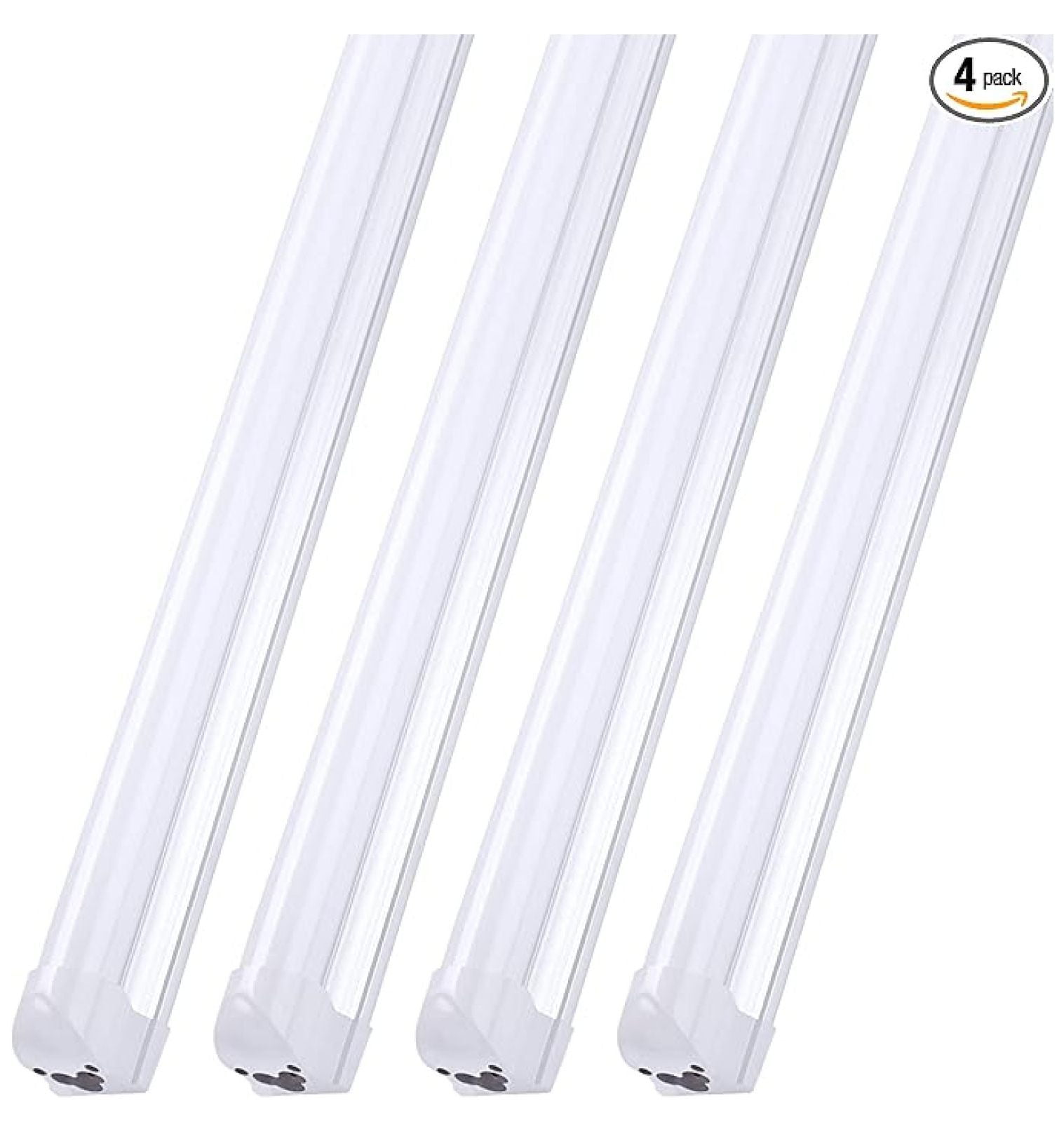 8FT LED Shop Light Fixture, 72W 6000K Frosted Cover, Fluorescent Tube ...