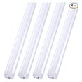 8FT LED Shop Light Fixture, 72W 6000K Frosted Cover, Fluorescent Tube ...