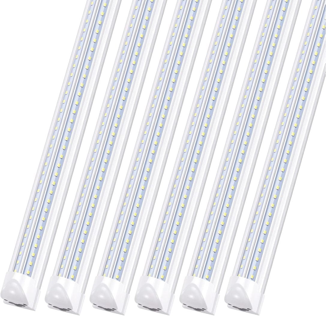 8FT LED Shop Light Fixture,Integrate T8 Linkable Shop Lights,Plug and ...