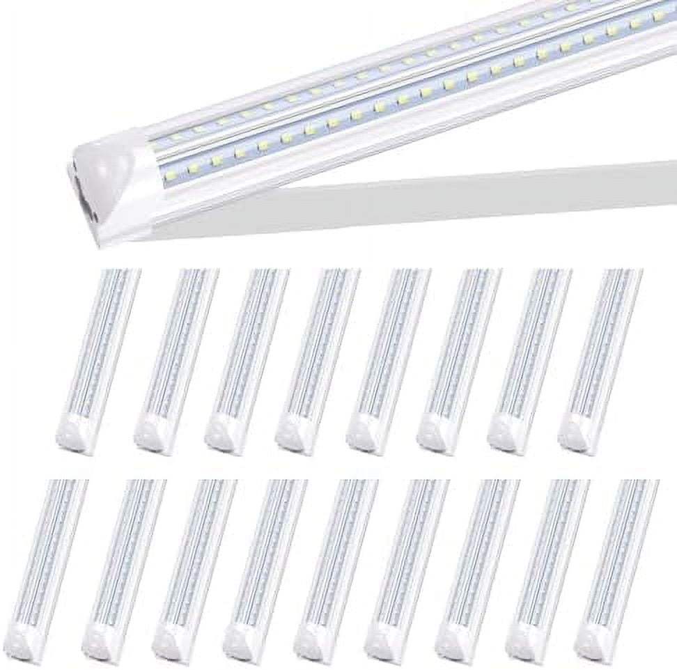 8FT LED Shop Light Fixture,Integrate T8 Linkable Shop Lights,Plug and ...