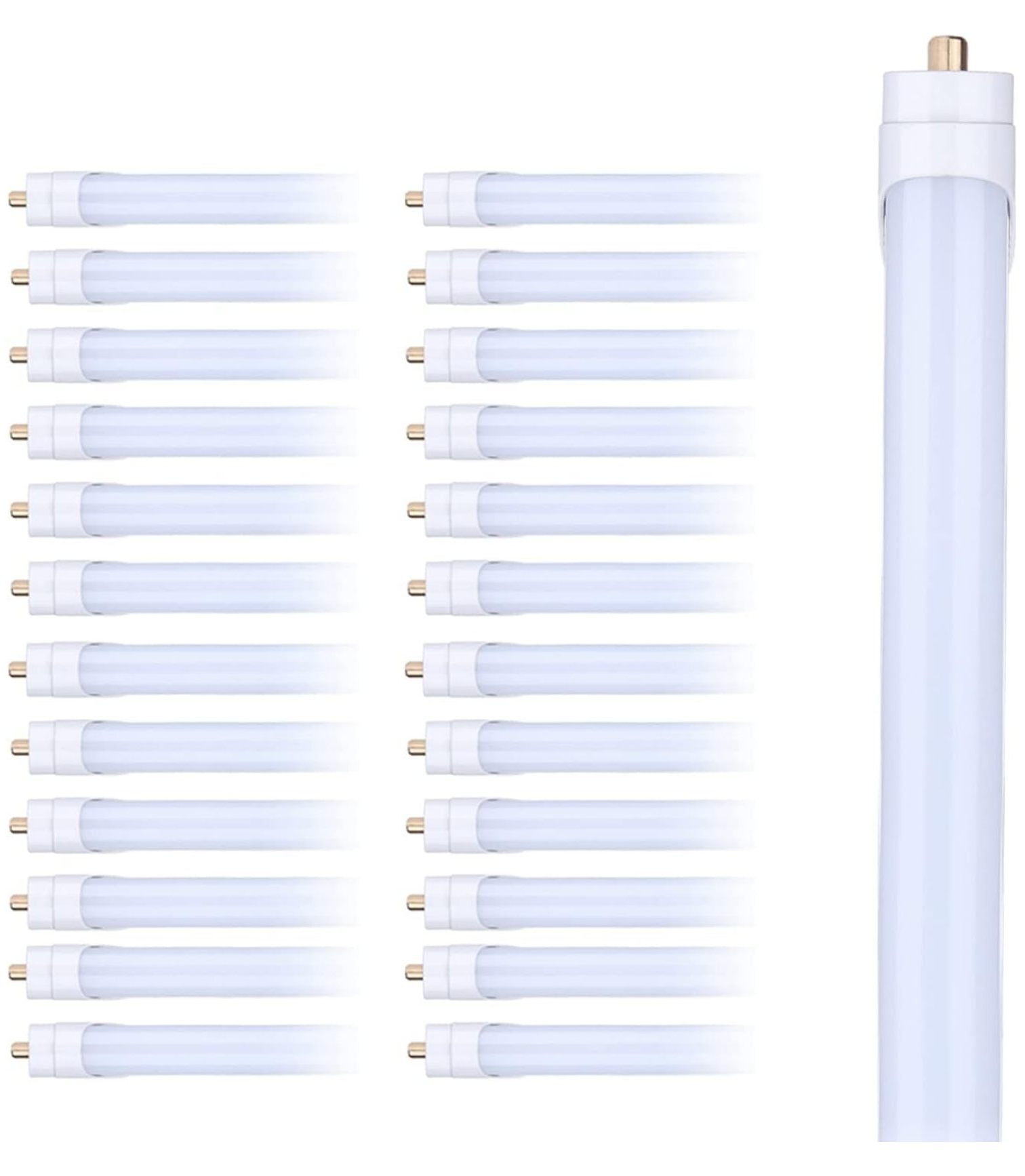 8FT LED Shop Lights, T8/T10/T12 FA8 Single Pin, 45W (100W Equivalent ...