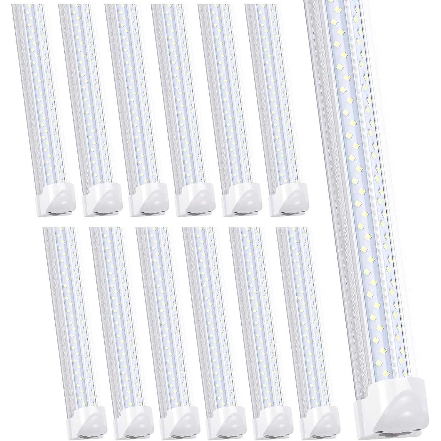 8FT Led Shop Lights,Linkable LED Tube Light Fixture, 120W 14400LM 4 ...