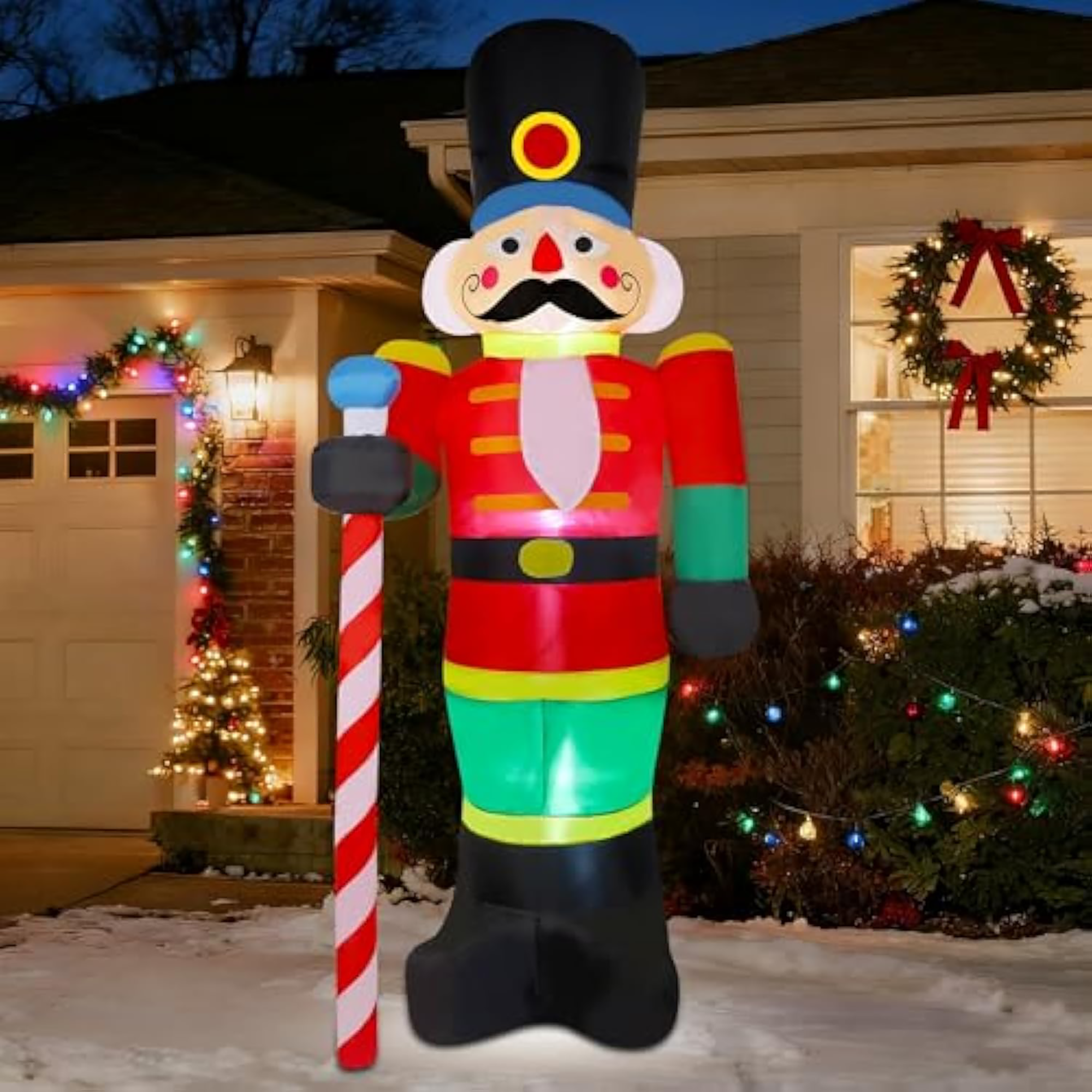 8FT Nutcracker Soldier Christmas Inflatable - Walmart.com