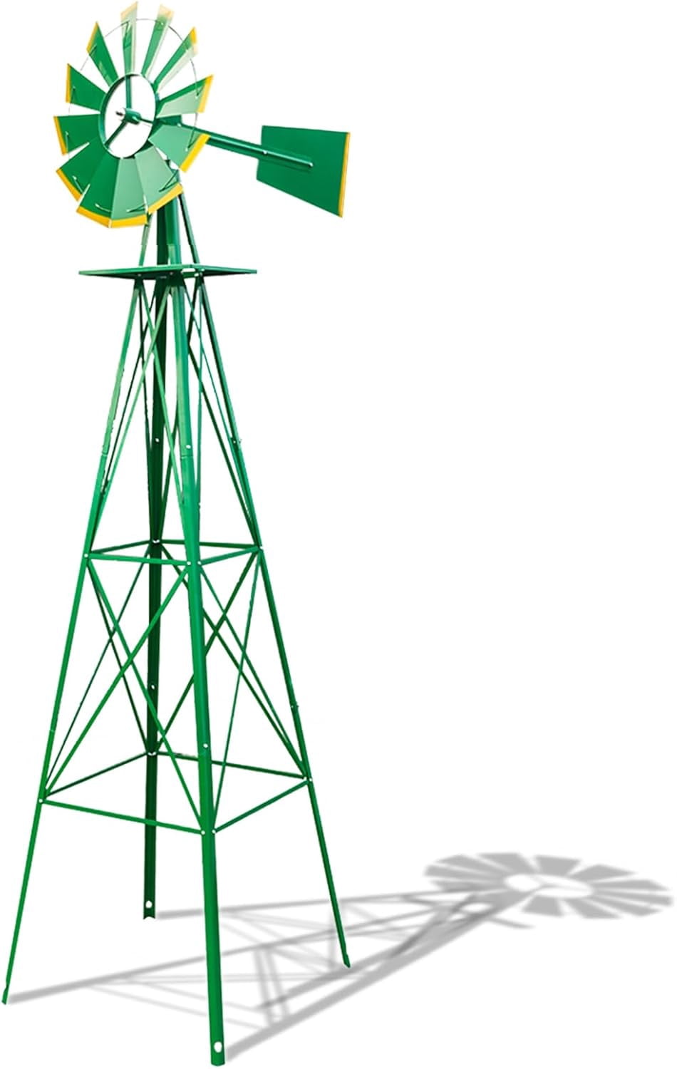 8FT Ornamental Windmill, Heavy Duty Durable Metal Weather Vane Garden ...