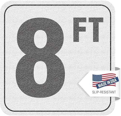 , 8FT Pool Depth Markers, 6x6 Inches Vinyl Pool Stickers, Swimming Pool ...