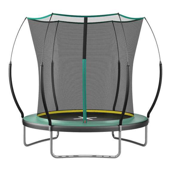 8FT Springless Trampoline with 3 W-legs, Recreational Trampolines with ...