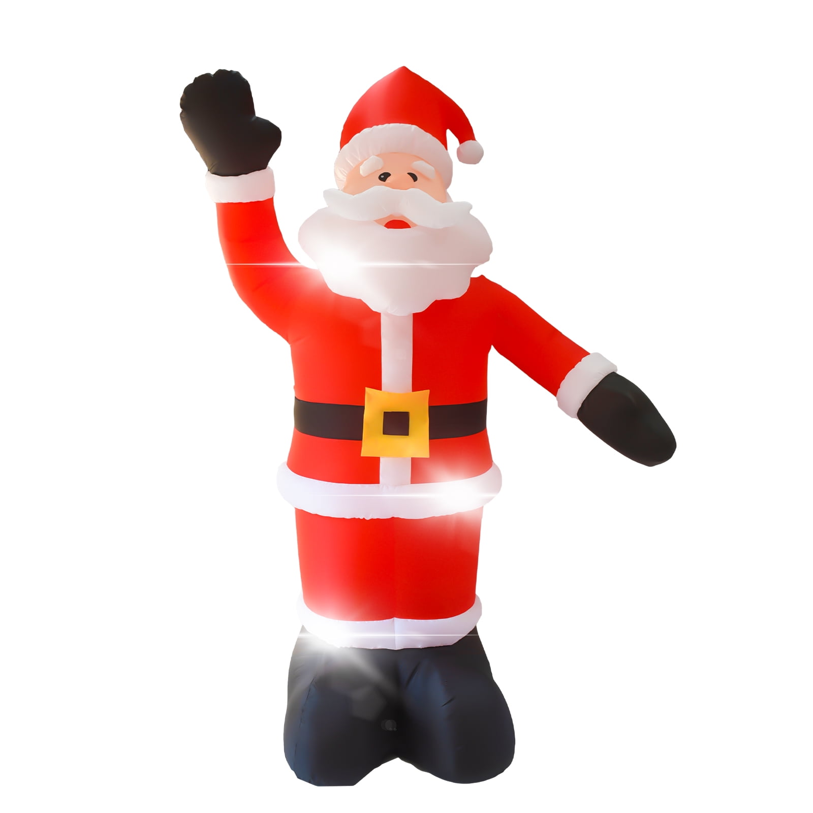 8FT Tall Christmas Inflatables Santa Claus Waterproof 9 LED Light Up ...