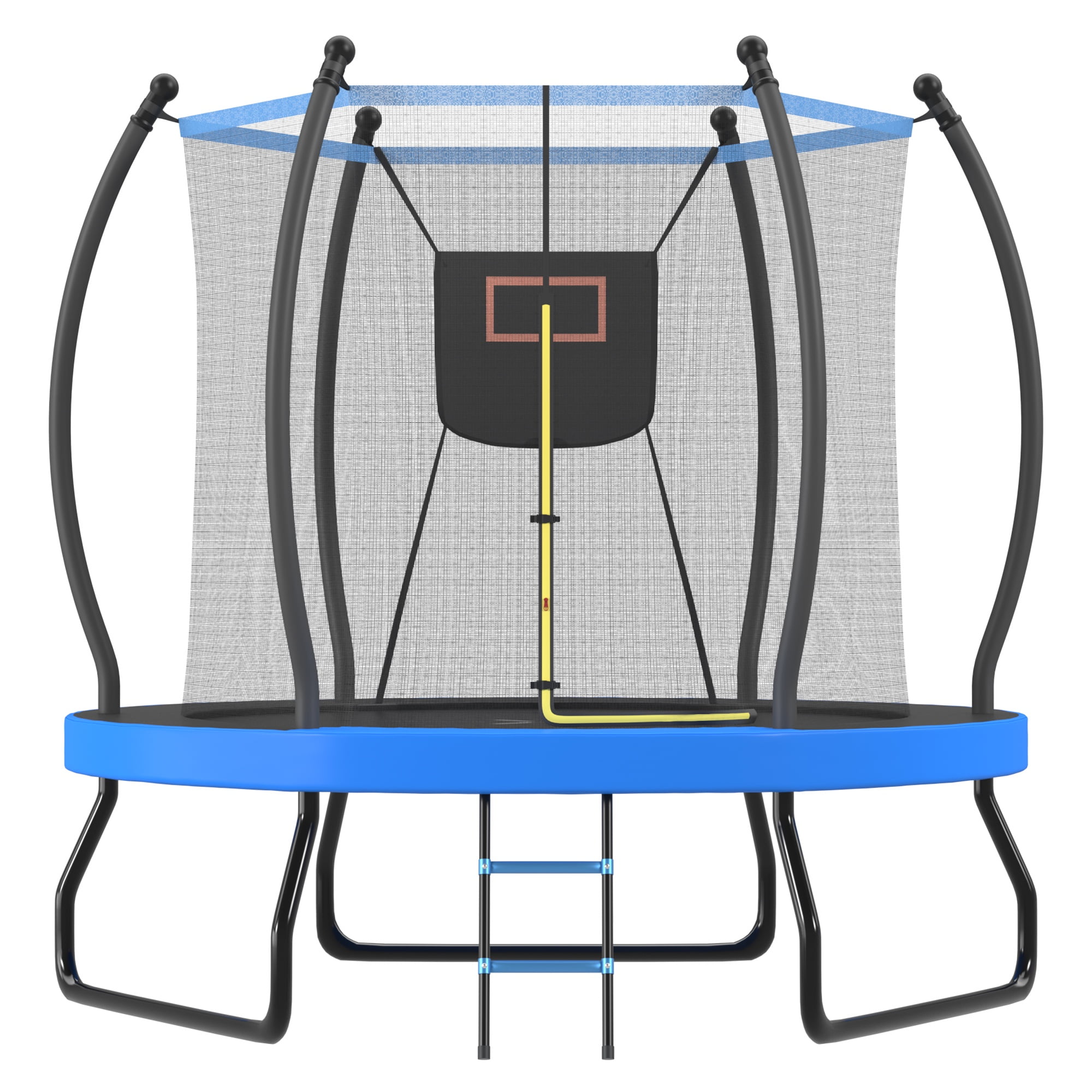 8FT Trampoline for Kids Adults, Outdoor Trampoline with Enclosure ...
