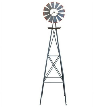 Decorative Bronze Powder Coated Metal Backyard Windmill - Walmart.com