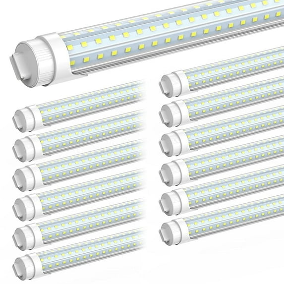 8Ft HO LED Tube Light Bulbs,Bi-pin R17D Base, Dual End Powered,Three ...