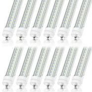 8Ft HO LED Tube Light Bulbs,Rotate R17D Base,V Shape,72W 6000K 4-Pack ...