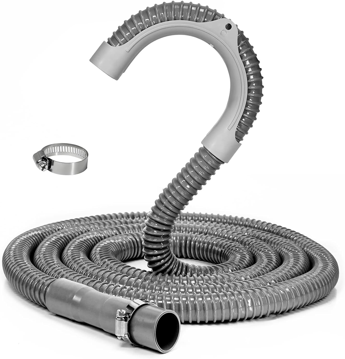 8Ft Universal Washing Machine Drain Hose Flexible Extension Hose Fit for Most Household Washing ...