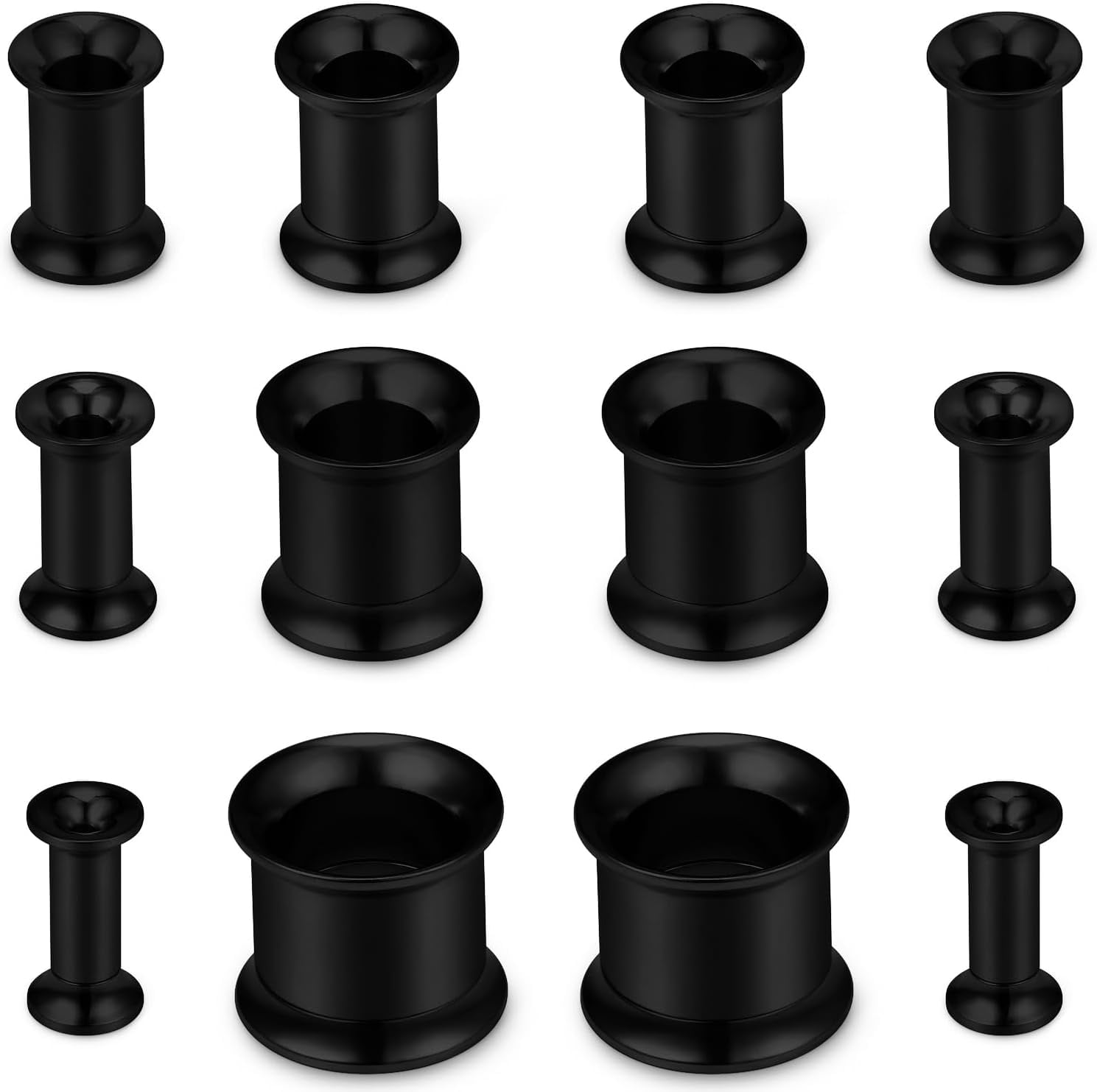 8G 6G 4G 2G 0G 00G Ear Gauges Tunnel Plugs Earrings Stretching Kit ...