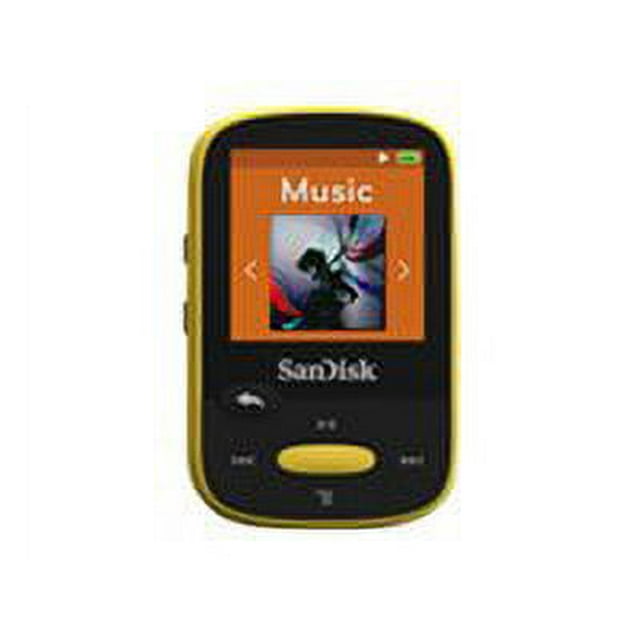 8GB SanDisk Clip Sport MP3 Player - Yellow - Walmart.com