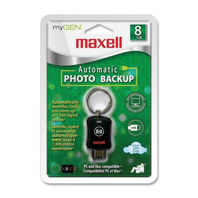 8GB myGEN Photo Backup USB 2.0 Flash Drive - Walmart Business Supplies