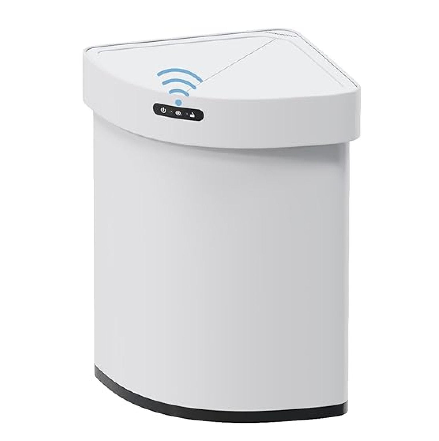 8Gallon Sensor Trash Can with Ozone Odor Control,Fan-Shaped Stainless ...