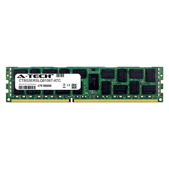 8Gb Ddr3 Pc3-8500R Rdimm (Crucial Ct8G3Erslq81067 Equivalent) Server ...