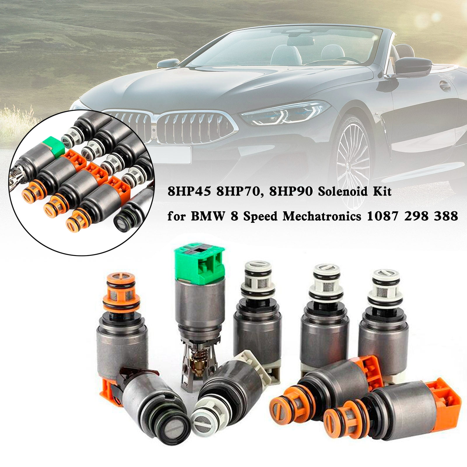 8HP45 8HP70 8HP90 Solenoid Kit for BMW 8 Speed Mechatronics 1087 298 ...