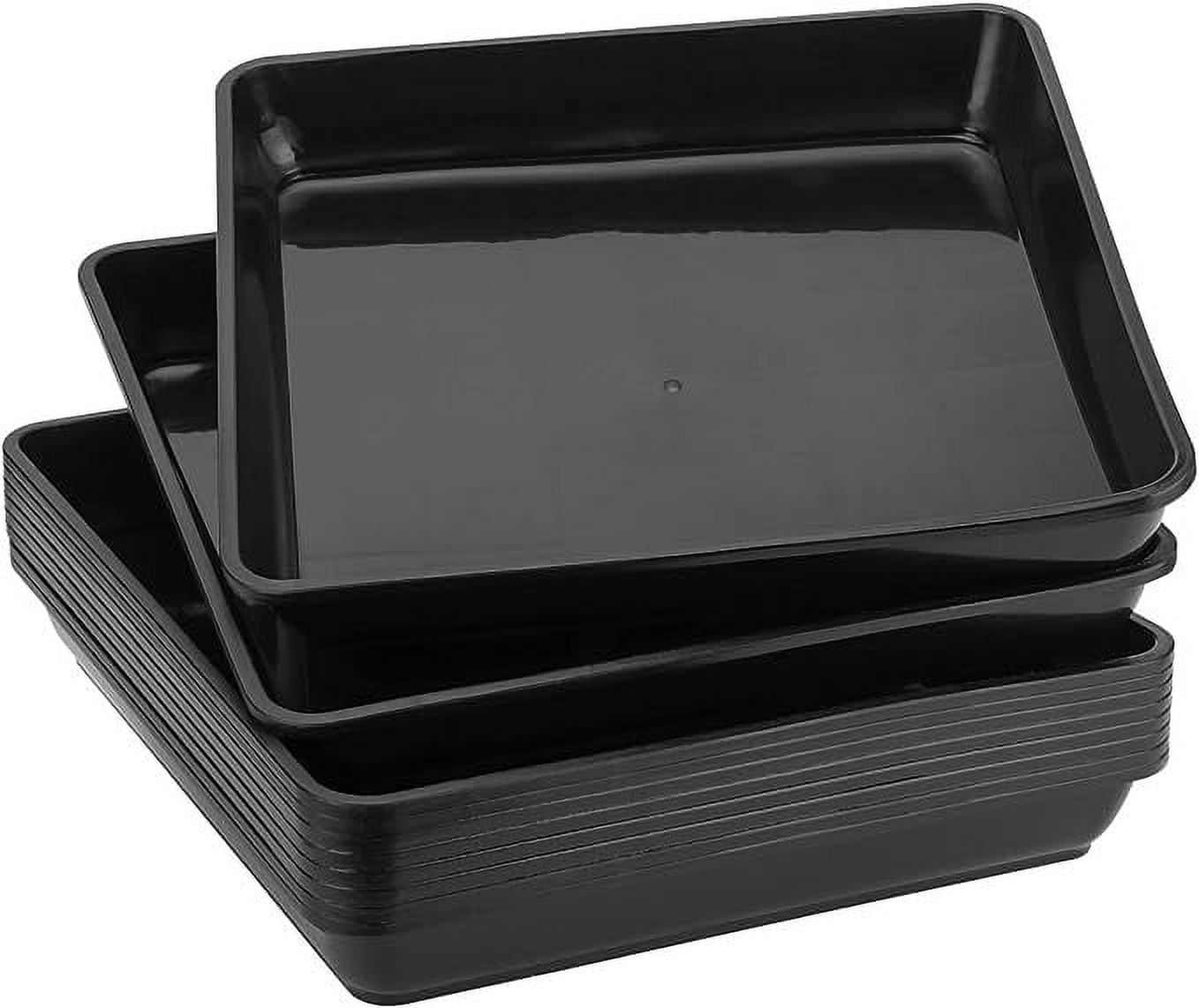 8Inch Square Plastic Plant Saucer, Thicken Flower Pot Tray, Square ...