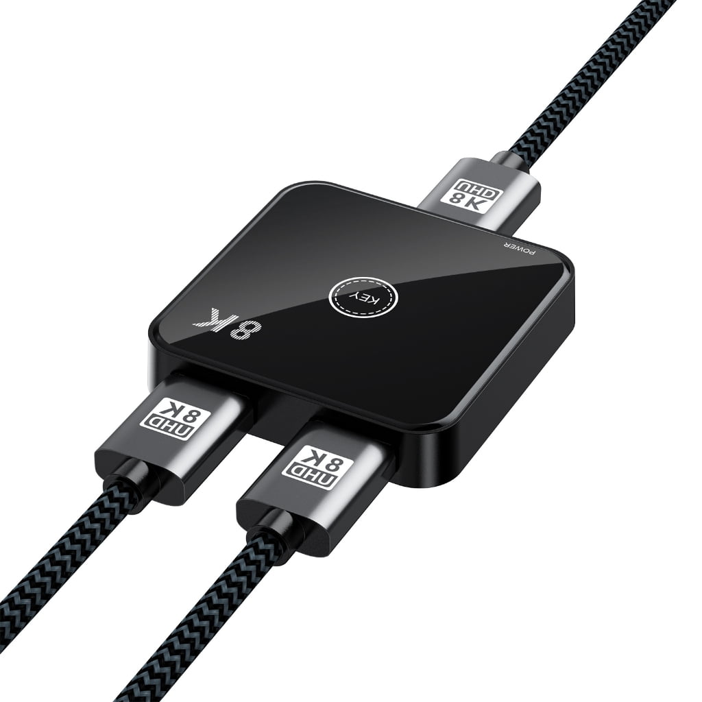 8K 60Hz 2.1 48Gbps High Speed Hub Splitter with USB Cable for Console ...