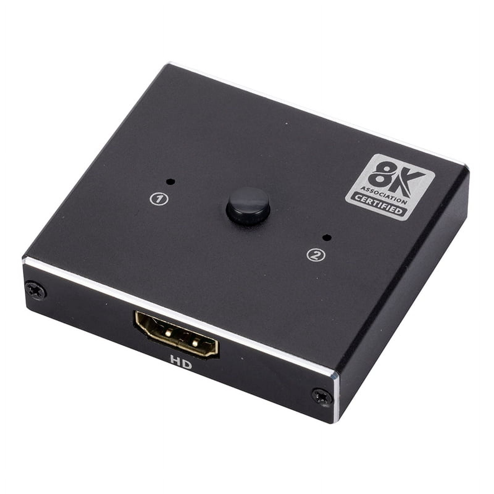 8k 60hz Compatible Switcher Splitter Bi Direction 1x2 2x1 Compatible Hub Switcher Adapter
