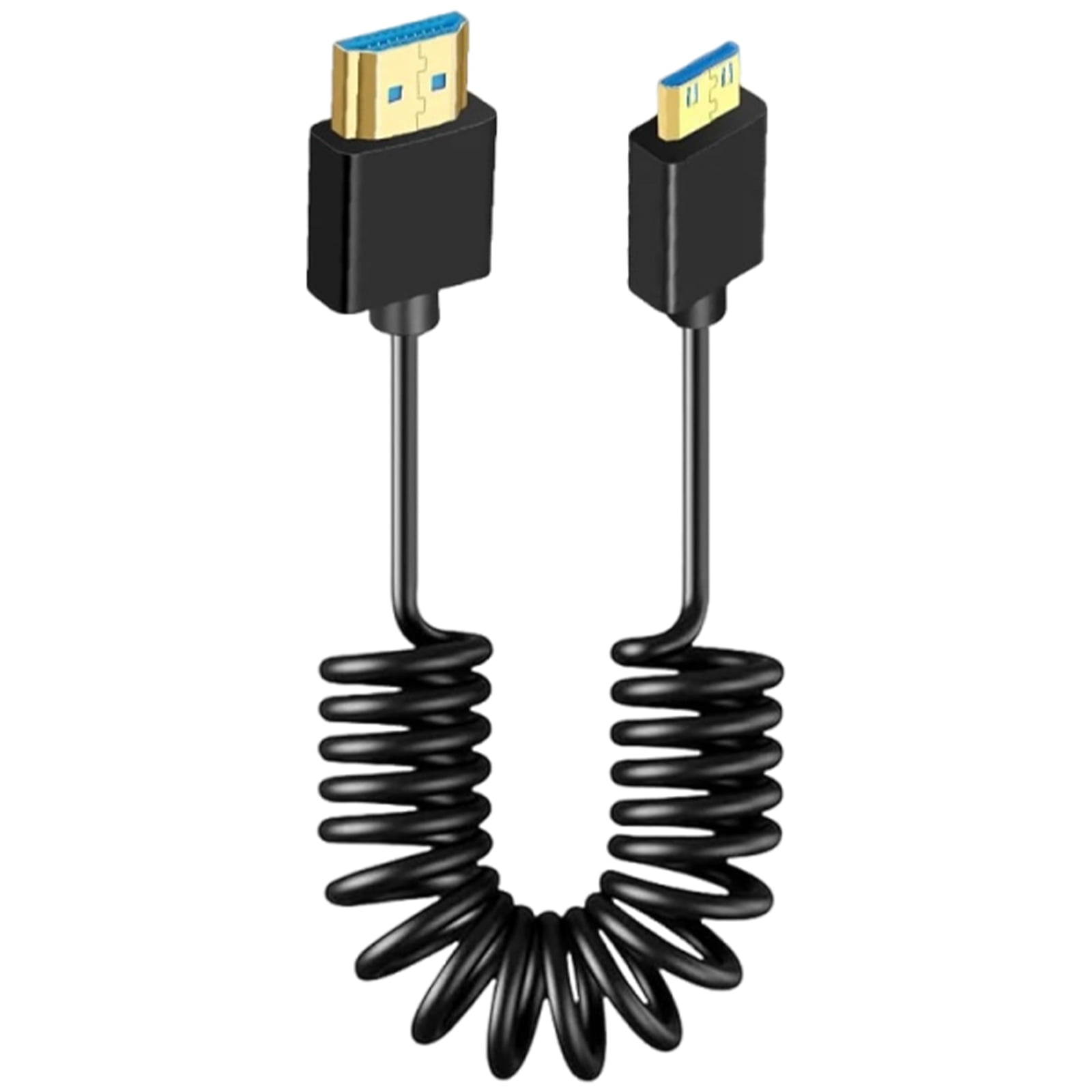 8K@60Hz UHD2.1 Version Spring Coiled Cable Thin Flexible Design for ...