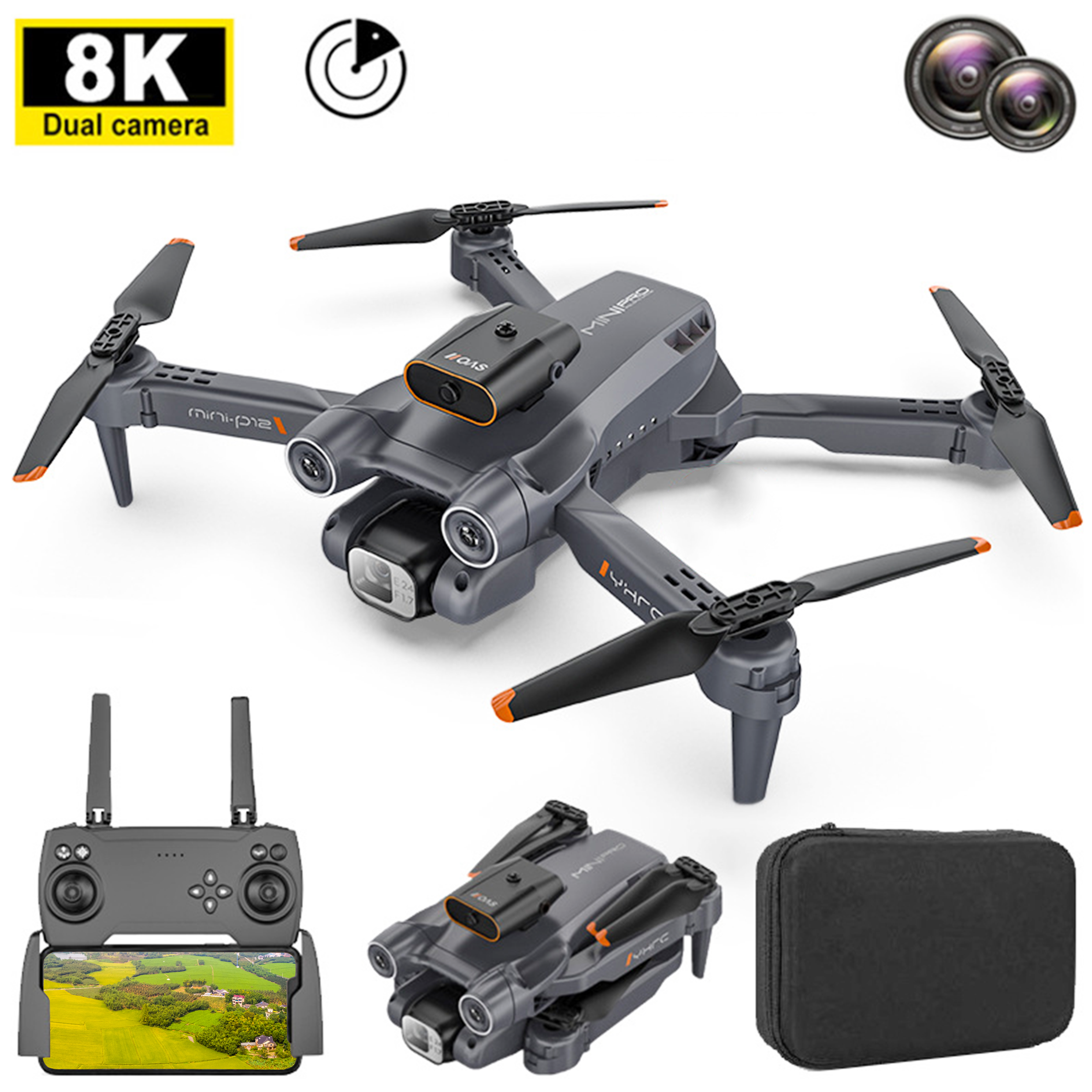 8K Camera,Drones for adults, GPS Drones with Camera for Adults 8KRC ...