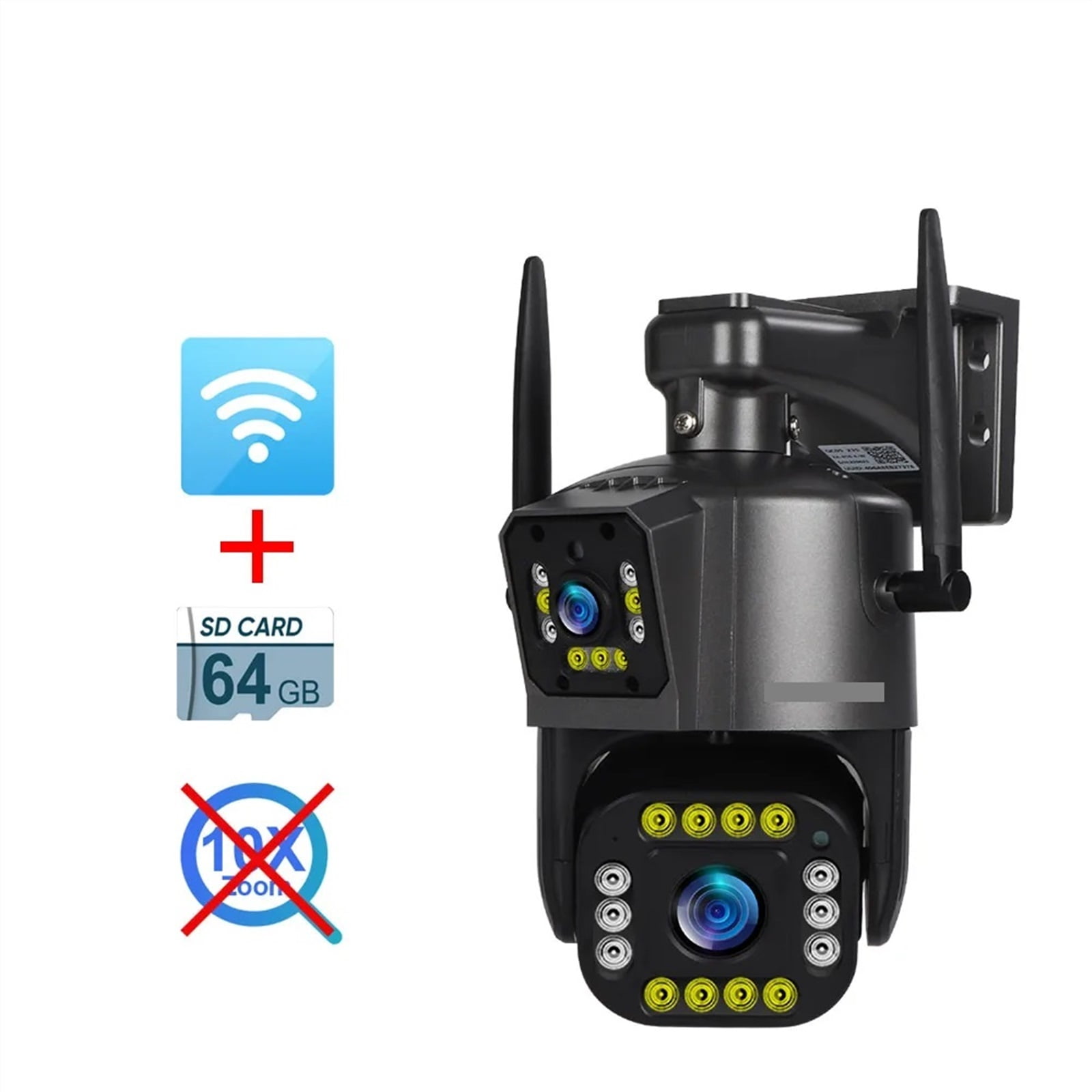 8K Camera Outdoor 20X Zoom Four Lens Dual Screen Security Cam PTZ CCTV ...