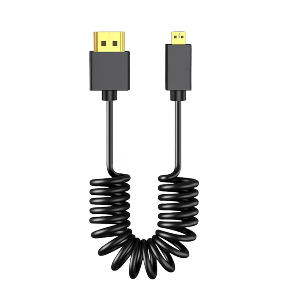 8K Coiled Video Cable 3.2mm Thin Wire Supports Dynamic 7680x4320 for ...