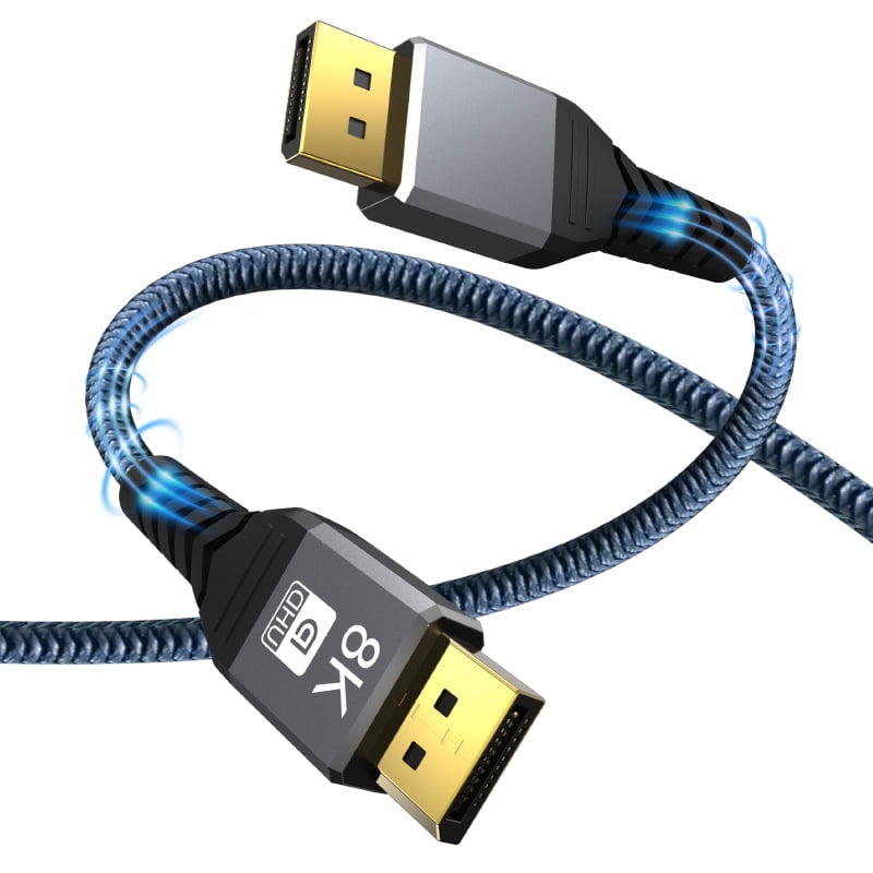 8K DP 1.4 Cable 3.3Ft/1m, 8K Displayport Cable,AUBEAMTO Durable Pure ...