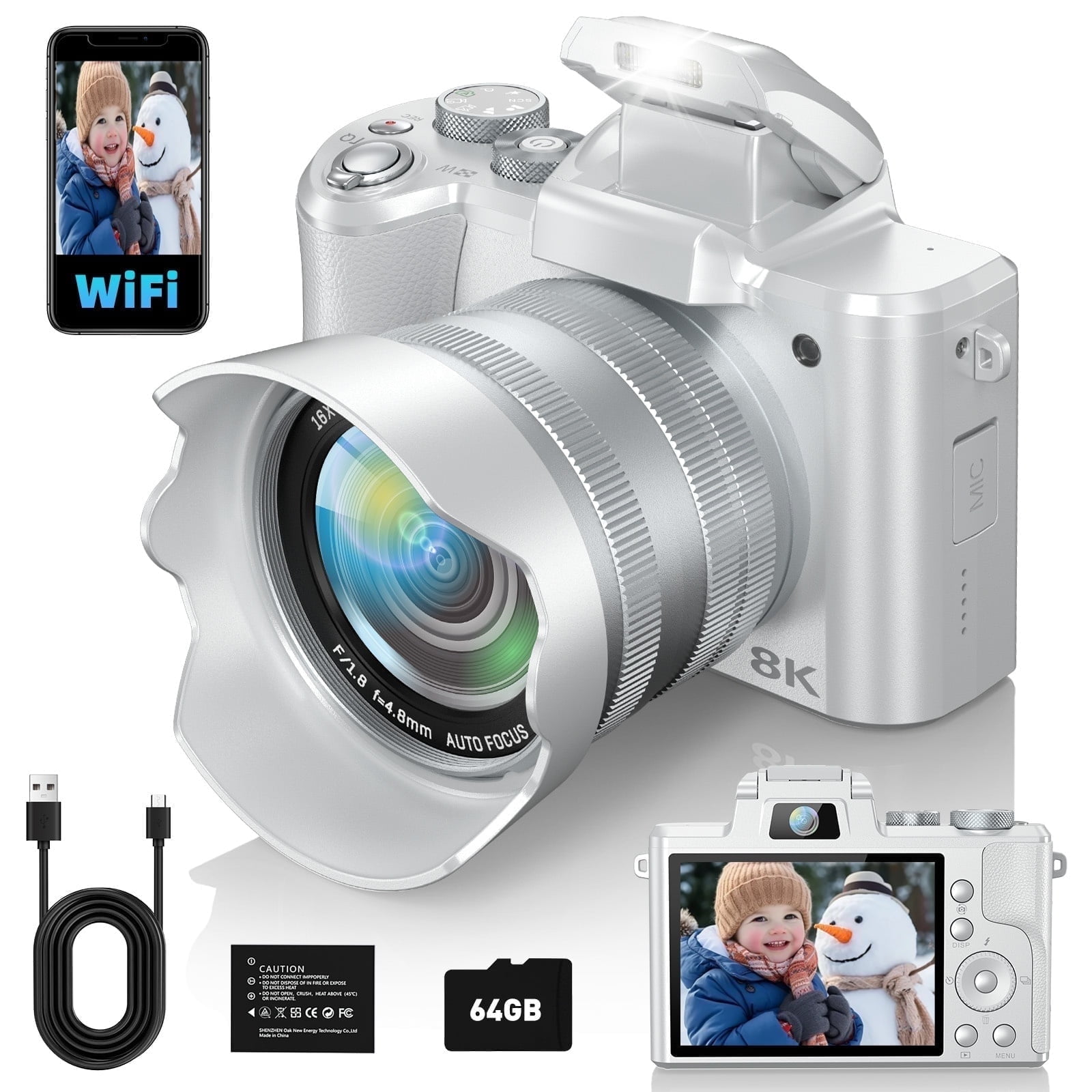 Walmart Black Friday Deals 2025 8K Digital Camera 88MP Autofocus WiFi ...
