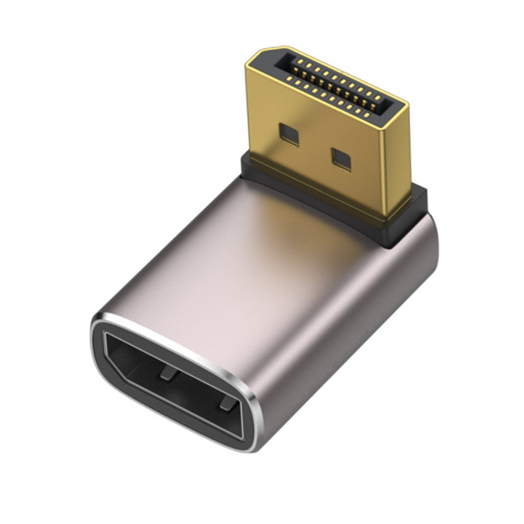 8K DisplayPort 1.4 Adapter 90 Degree Gold Plated Adapter Right Angle ...