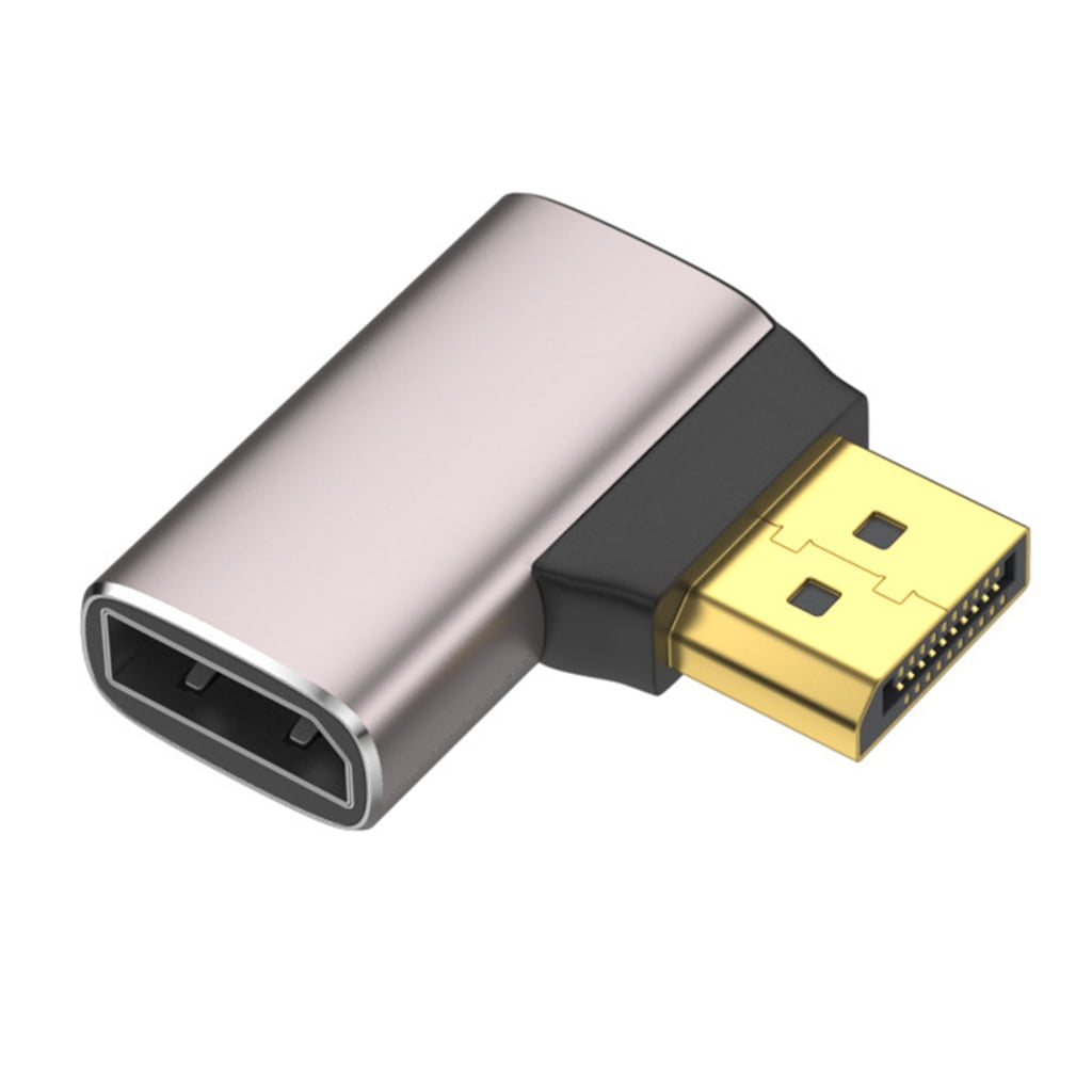 8K DisplayPort 1.4 Adapter Right Angle DisplayPort Male to Female ...