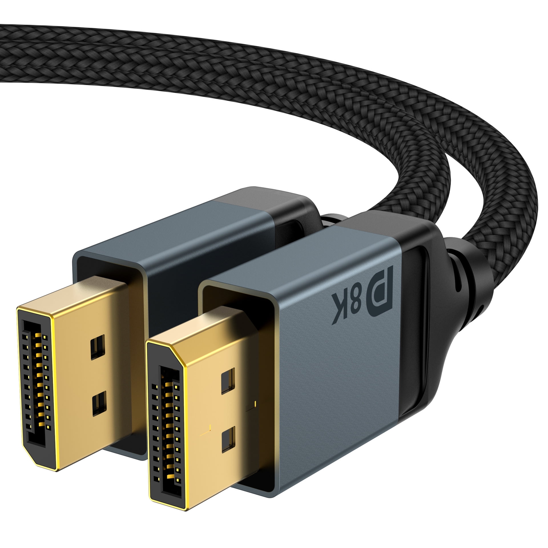 8K DisplayPort 1.4 Cable, Male to Male, High-Speed Monitor Connector ...