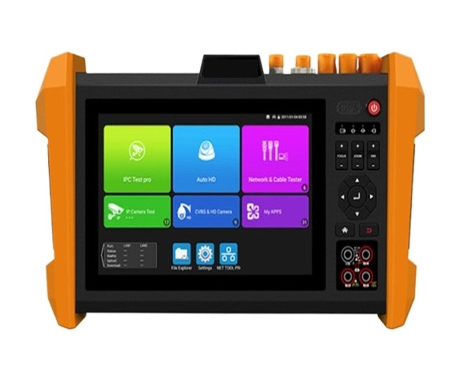 8K H.265 7inch CCTV IPC Tester Wanglu K15-CLMOVTADHSEF SFP Optical ...