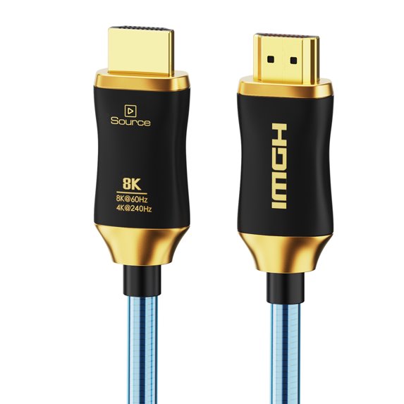 8K HDMI 2.1 Armored Fiber Optic Cable 60Hz Ultra High Speed 48Gbps Long ...