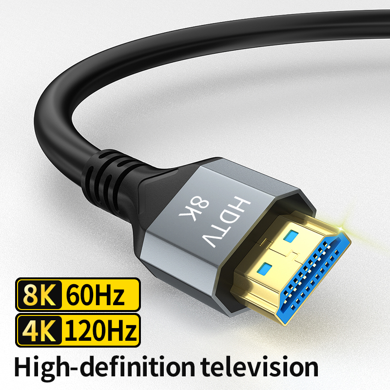 8K HDMI 2.1 Cable 8K@60Hz 48Gbps EARC ARC HDCP Ultra High Speed HDR For ...