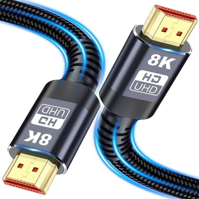 8K HDMI Cable 2.1, 1M/3.3FT Ultra HD Cable High-Speed Lead 48Gbps, HDMI ...