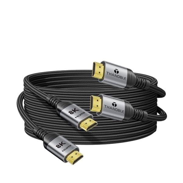 8K HDMI Cable 48Gbps 2.1 6FT, High Speed HDMI Cable Braided Nylon Cord ...