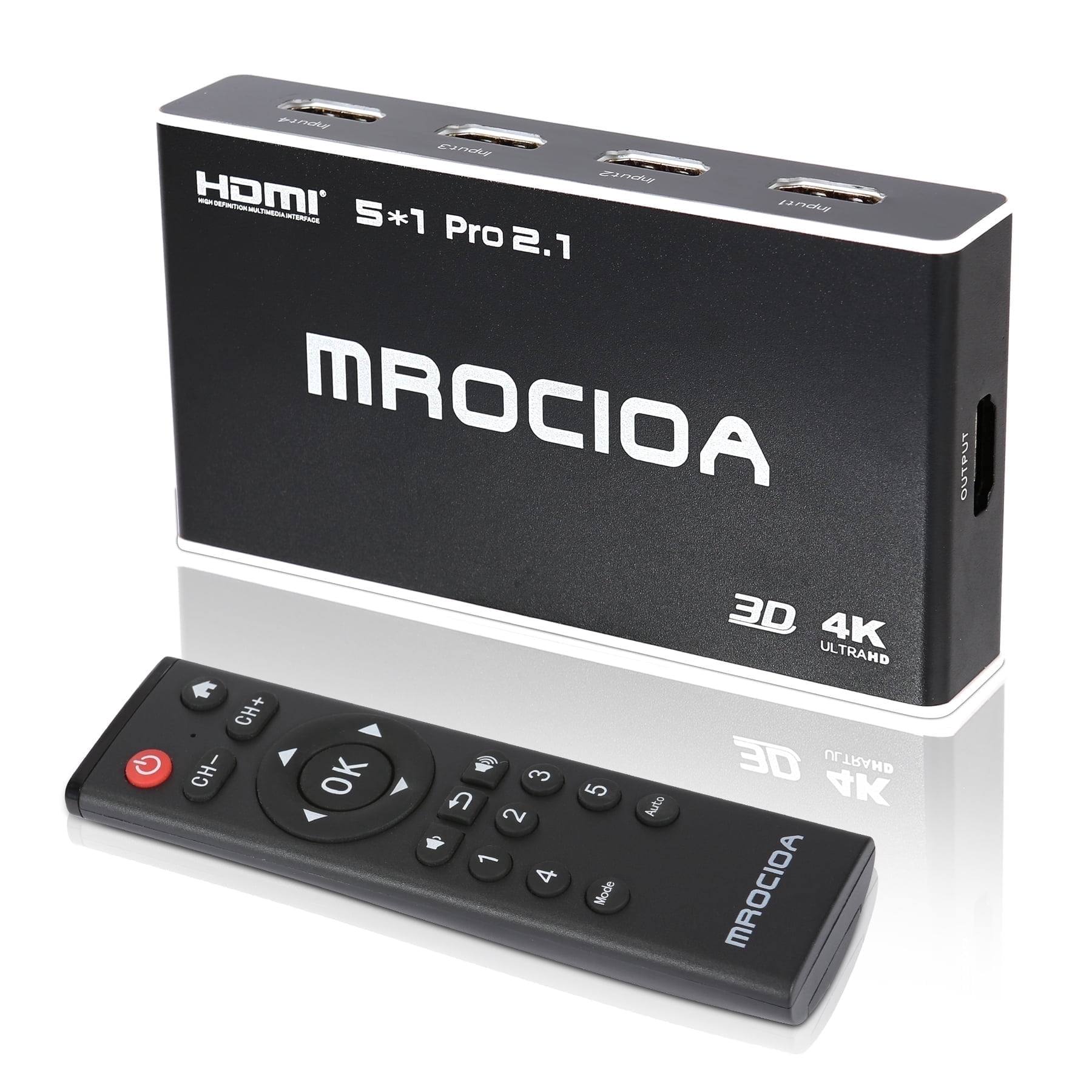 Mrocioa 8K 60Hz HDMI Switch, 4K 120Hz HDMI 2.1 Splitter, 5-Port ...