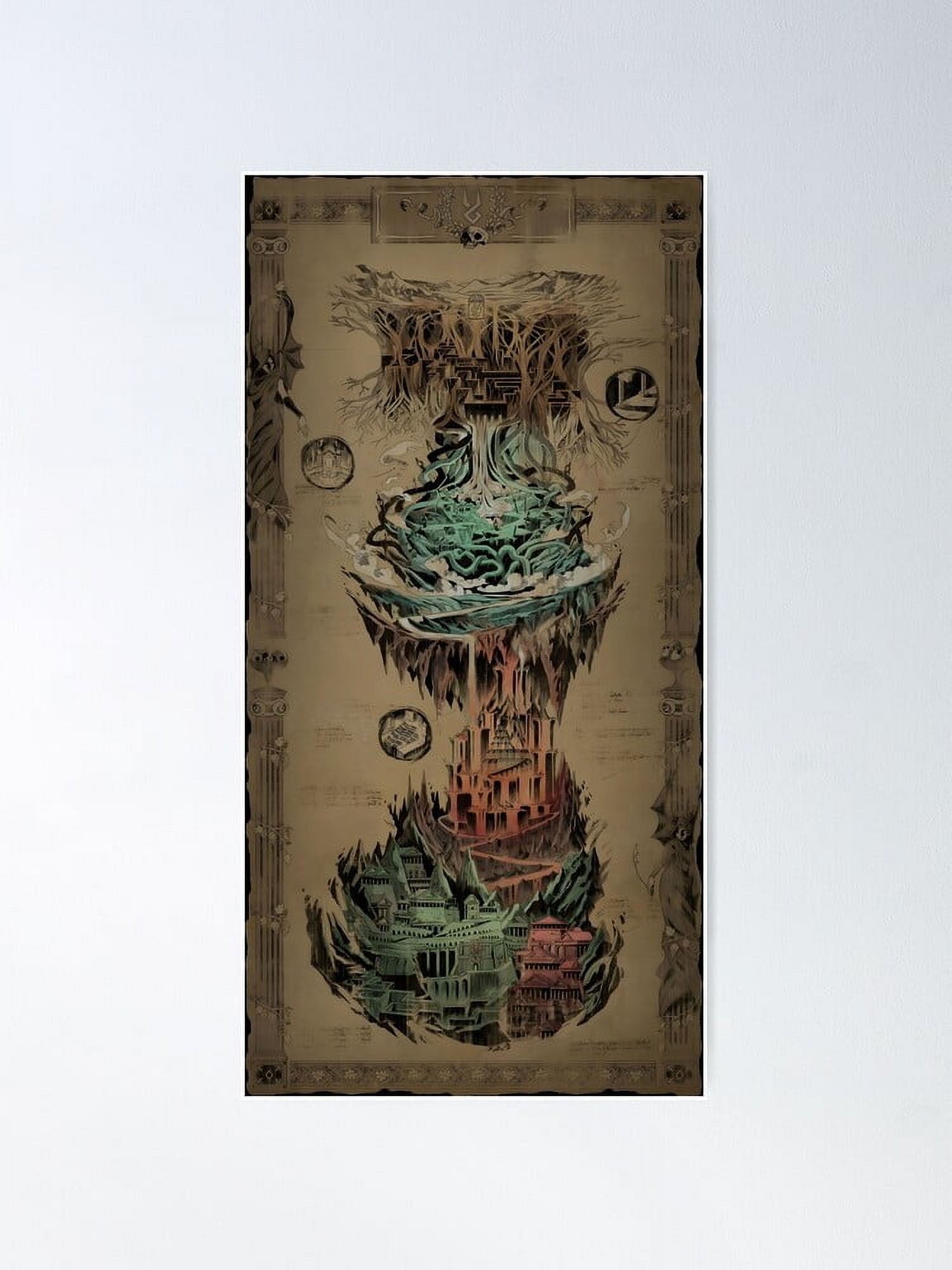 8K Hades Underworld Map Poster - Walmart.com