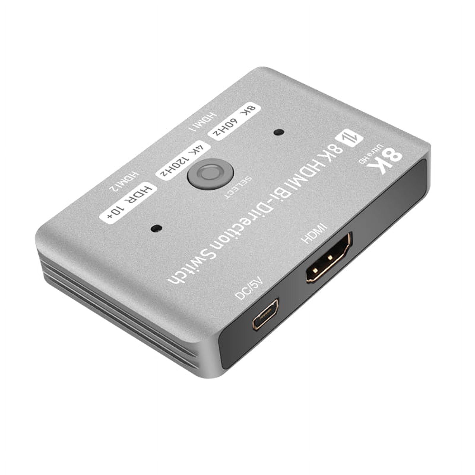 8K UHD -Compatible Switch 2 in 1 Out/1 in 2 Out Bi-Directional High ...