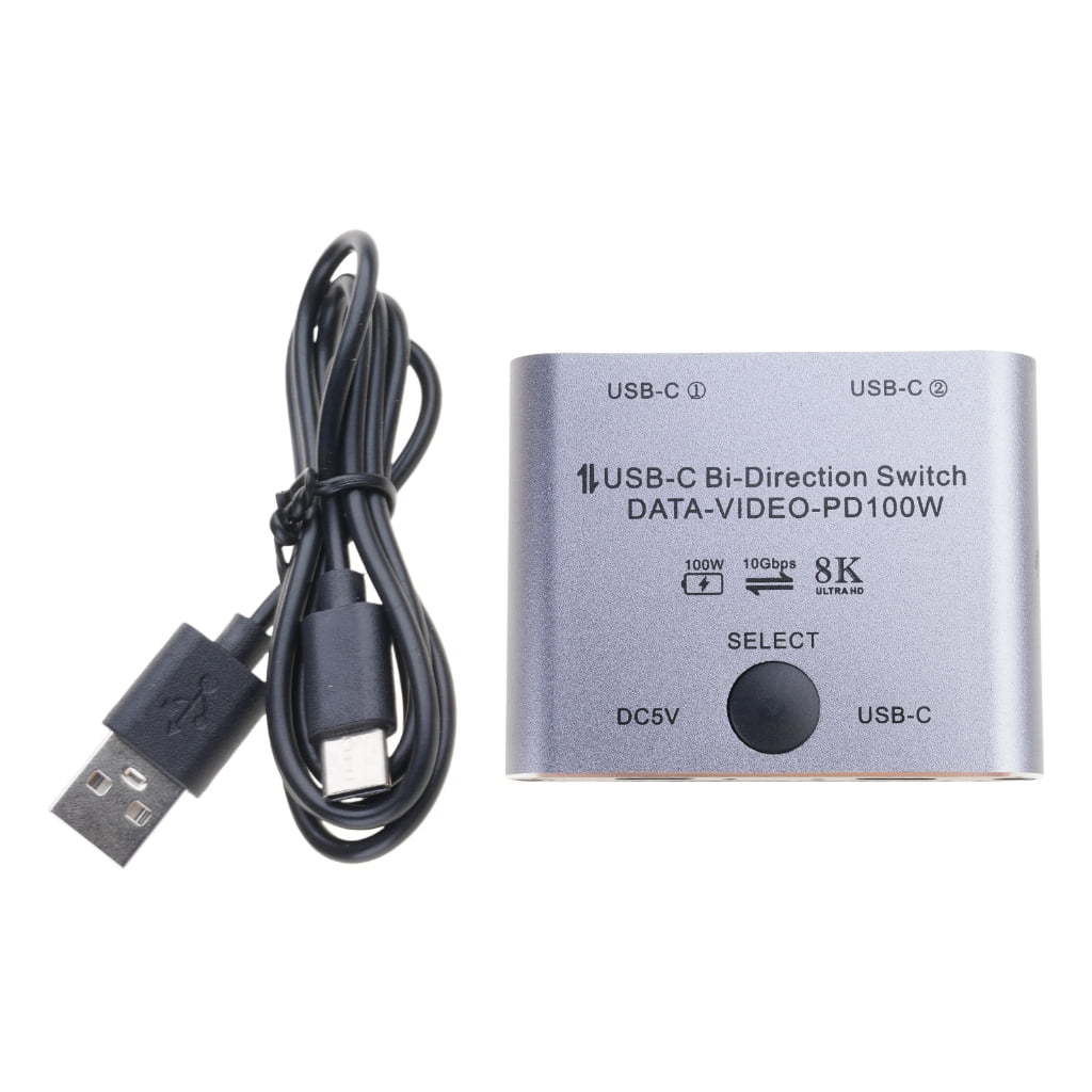 8K USB C KVM Switcher BiDirectional USB C Switcher for 2PC Easy 1 Key ...