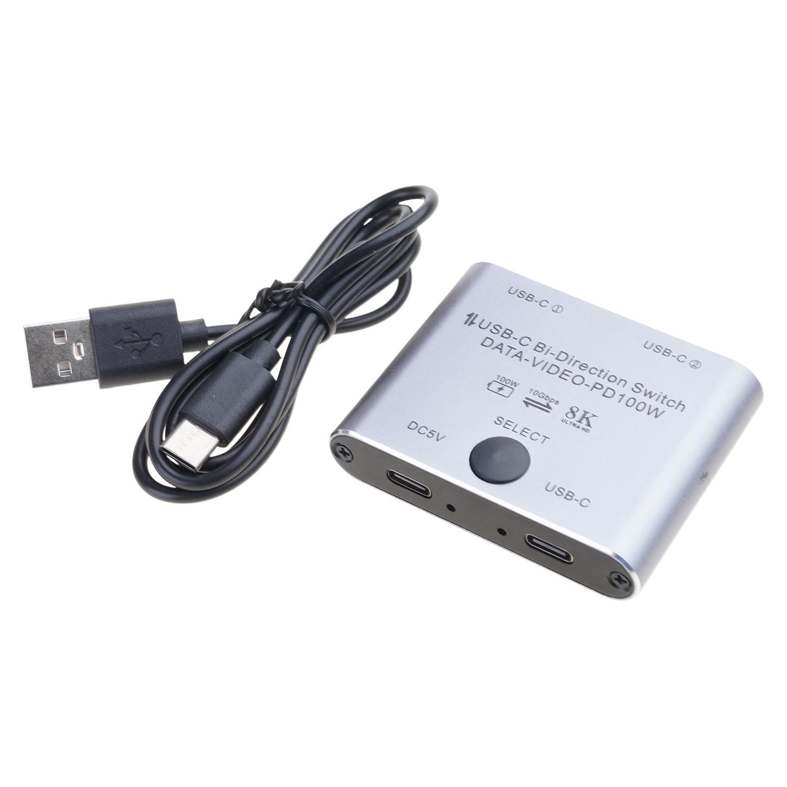 8K USB C Switcher Splitter for 2Computer BiDirectional Type C KVM ...