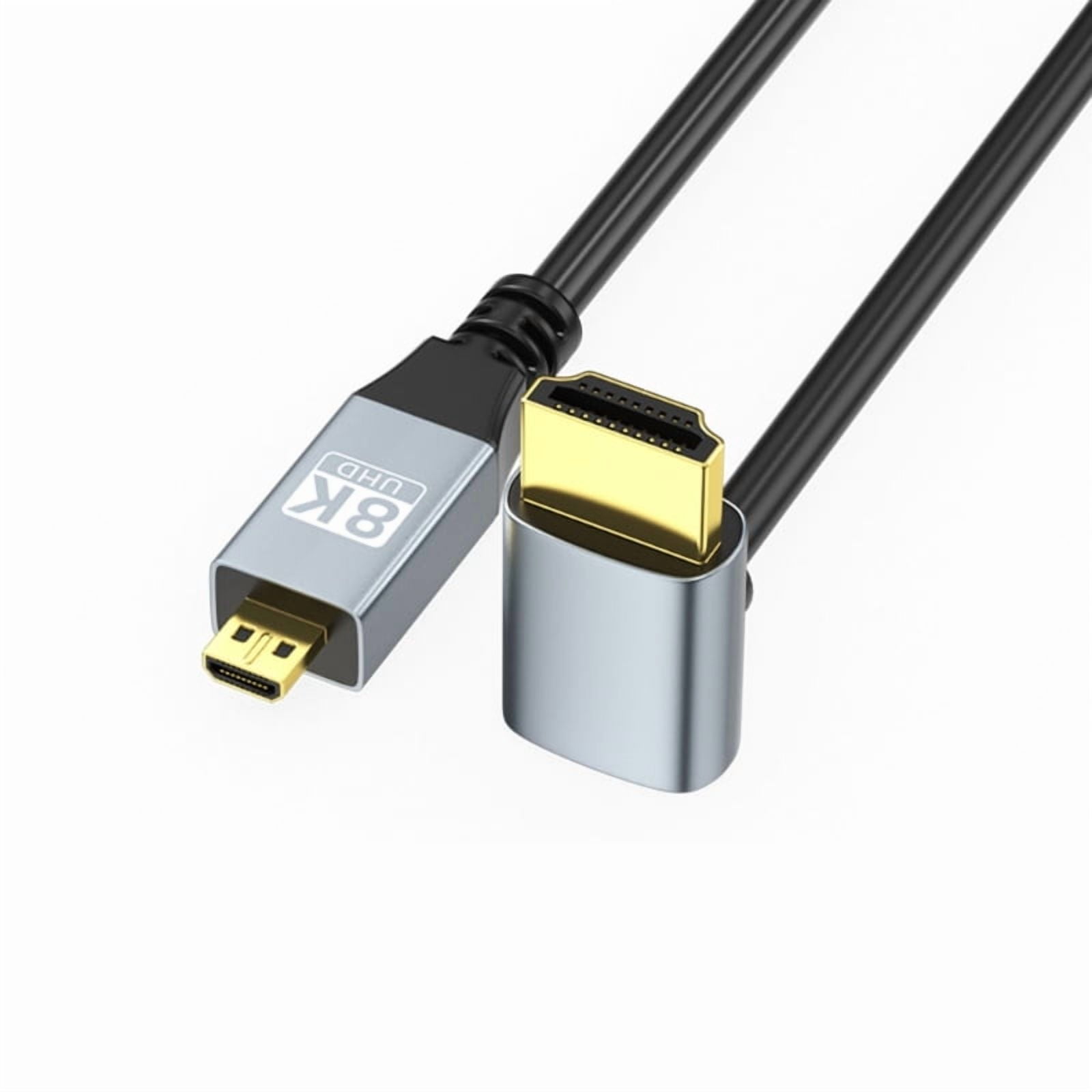 8K60hz Video Cord Micro HDMI to HDMI Cable with Gold Plated Connectors ...