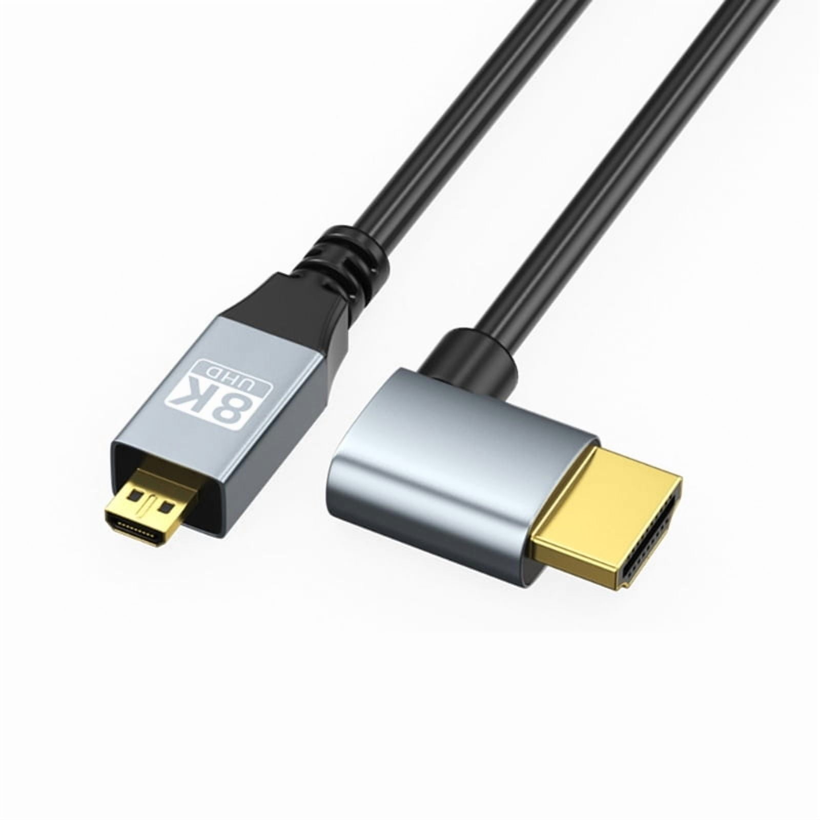 8K60hz Video Cord Micro HDMI to HDMI Cable with Gold Plated Connectors ...