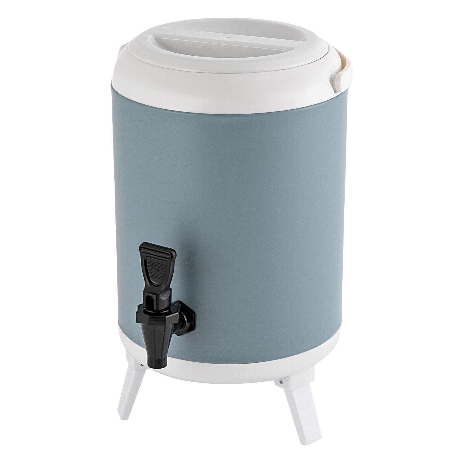 8L/1.9 Gallons Round Insulated Beverage Dispenser - Thermal Hot & Cold ...