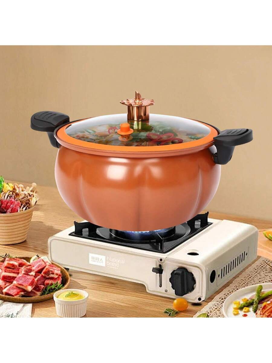 8L/2.11Gal Pumpkin Micro Pressure Cooker, Miniature Pressure Cooker ...