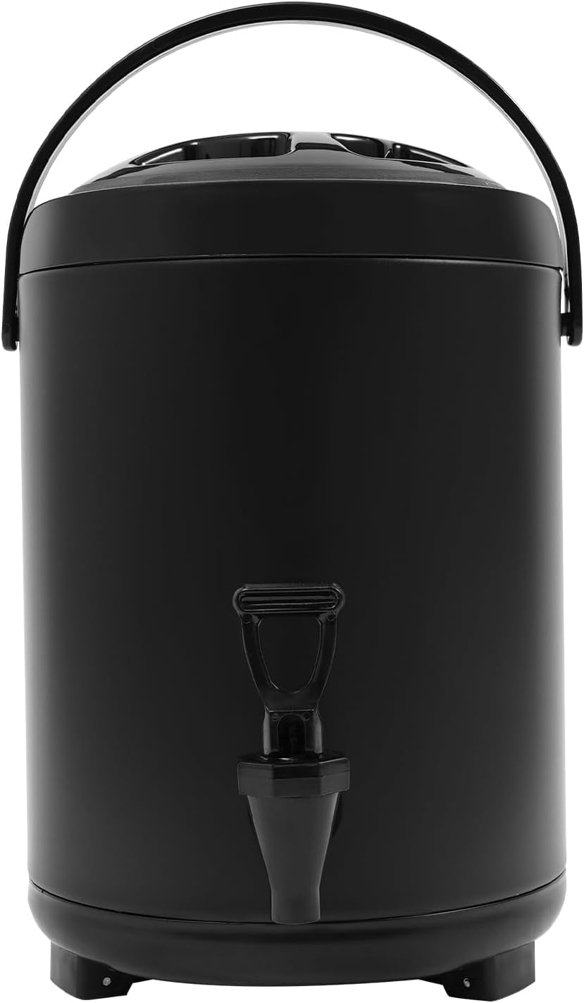 8L/2.11gal Stainless Steel Insulated Beverage Dispenser,Hot & Cold ...